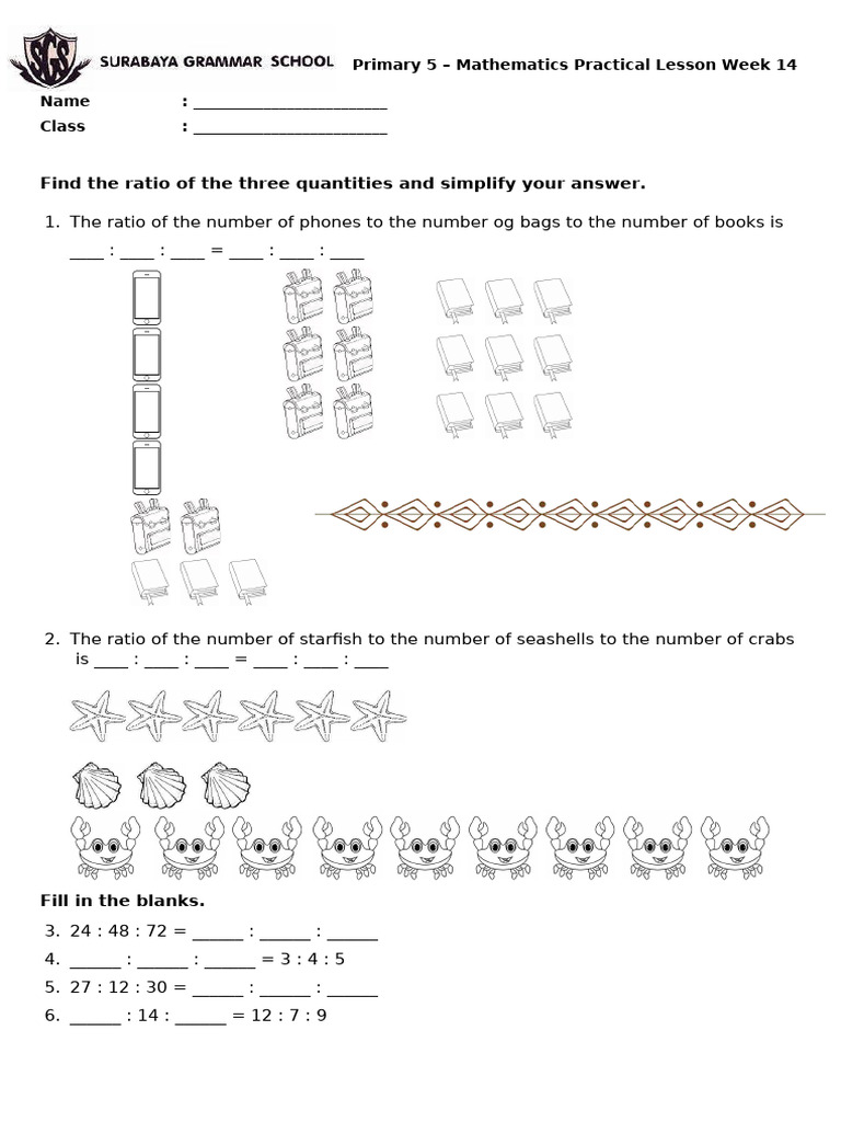 Primary 5 - Mathematics Practical Lesson Week 14B | PDF