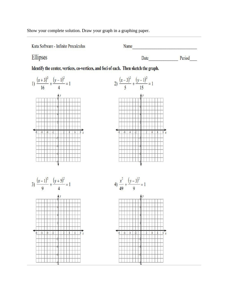 Ellipse Problem | PDF