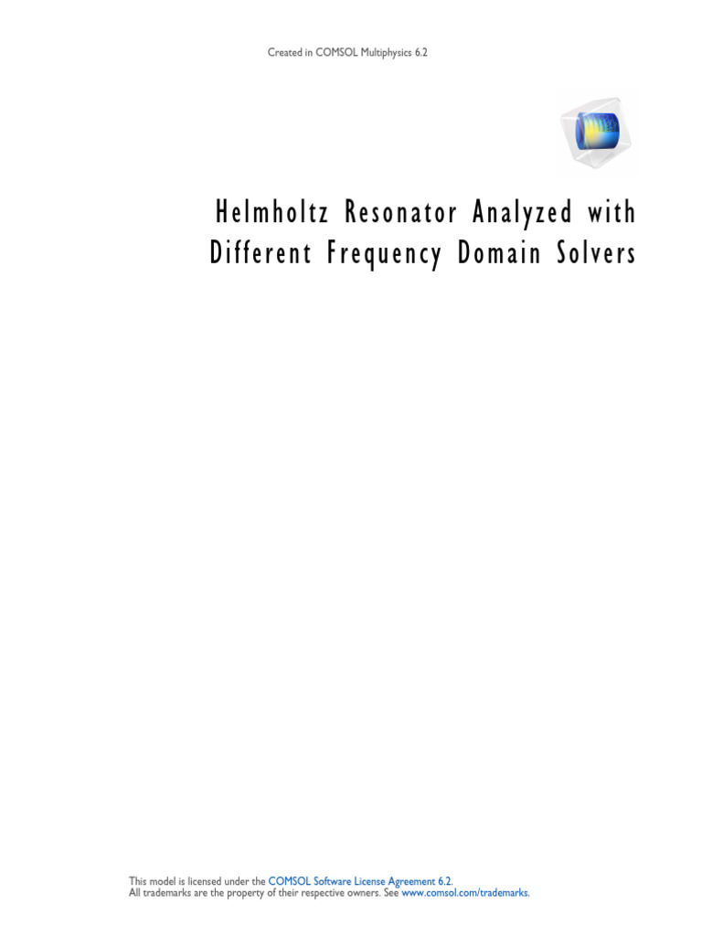 Models - Aco.helmholtz Resonator Solvers | PDF | Resonance | Waves
