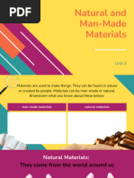 Natural vs. Man-Made Materials Worksheet | PDF