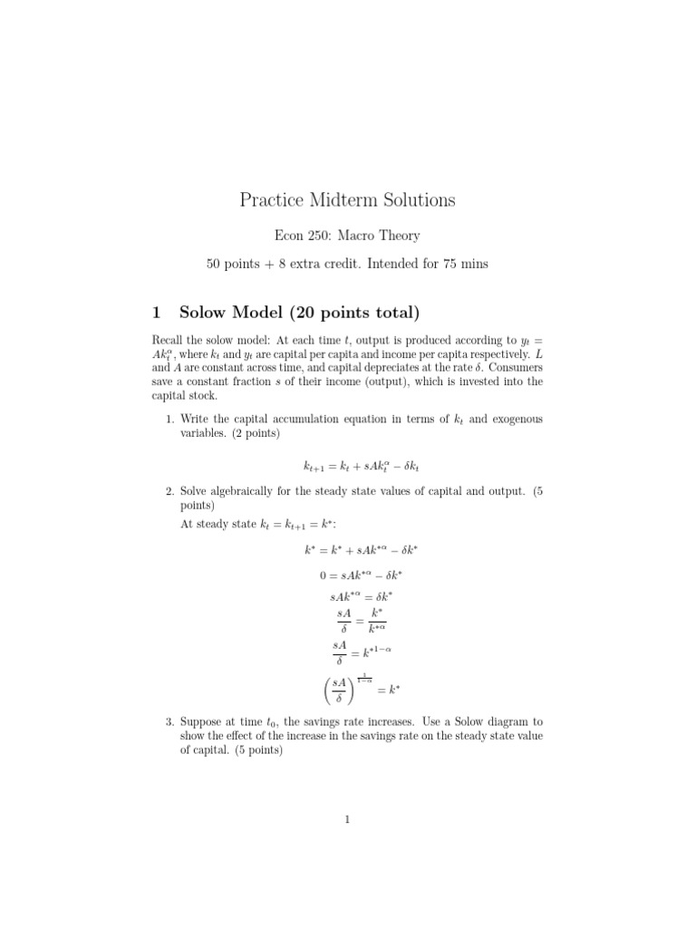 Practice Midterm Solutions | PDF | Economic Inequality | Discrimination & Race Relations