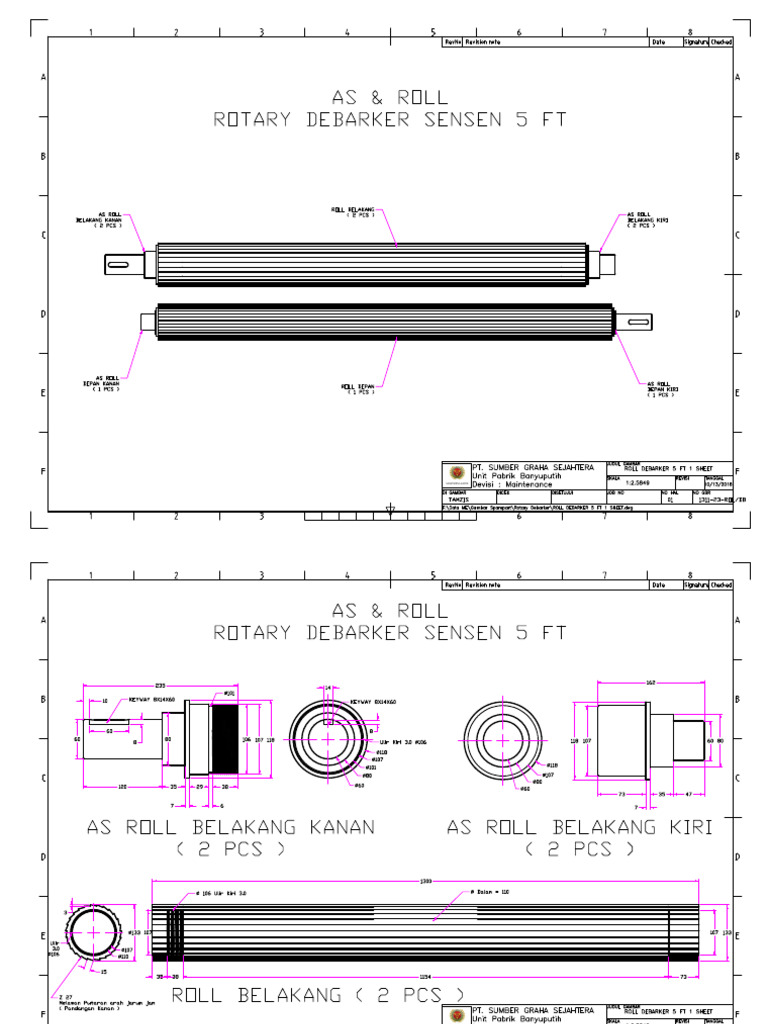 Rotary Debarker Roll Specifications | PDF