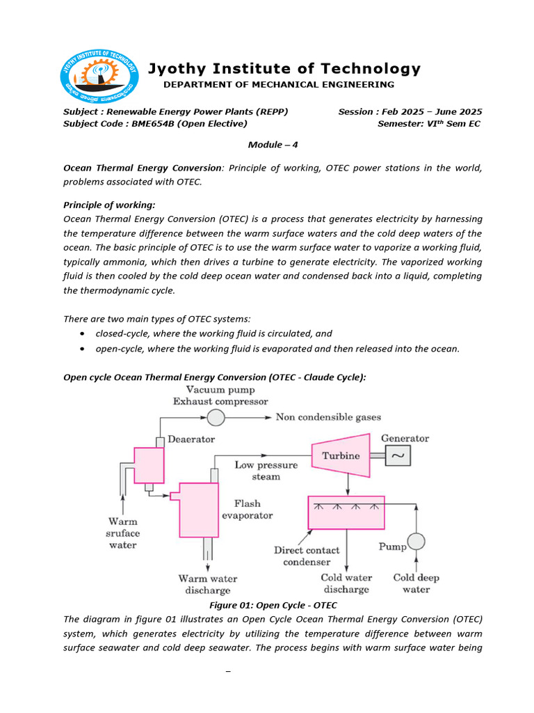 Repp (Bme654b) Module -4 - (Otec) | PDF | Steam | Pump