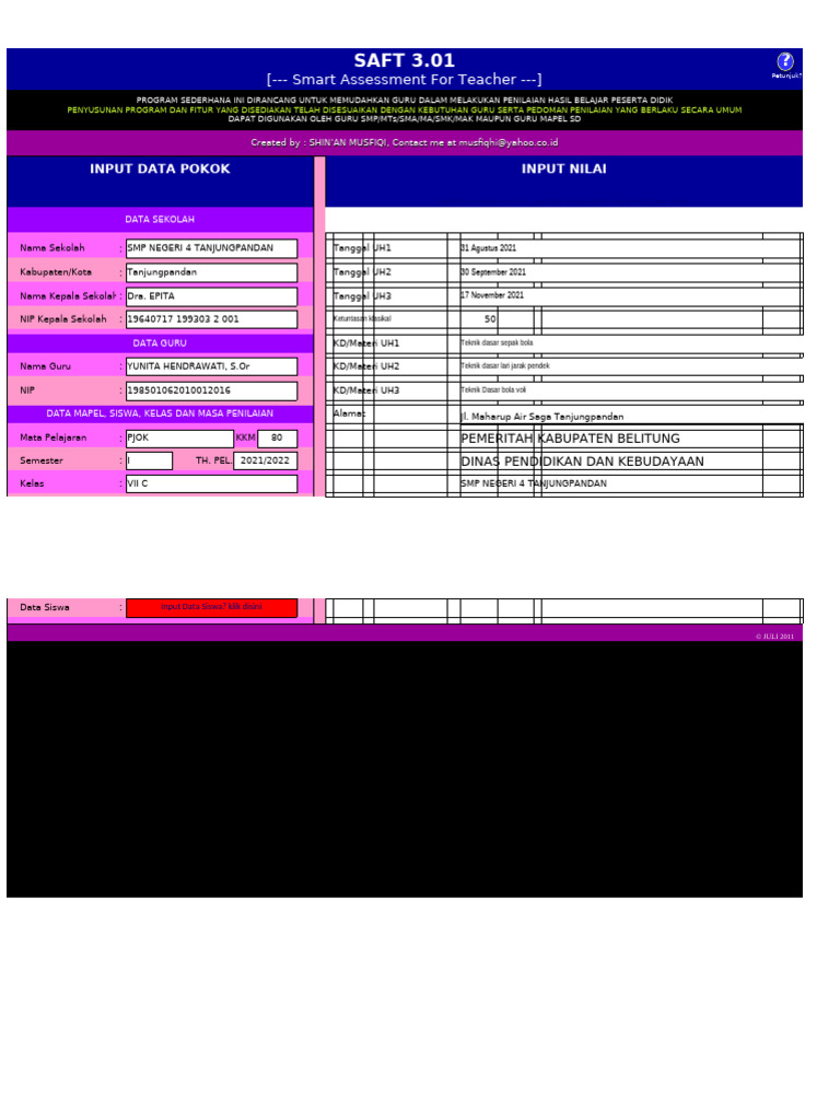 Analisis UH PJOK 7C 2021 | PDF