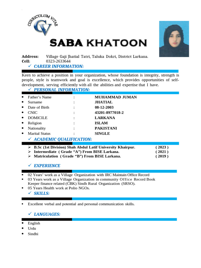 Saba CV | PDF