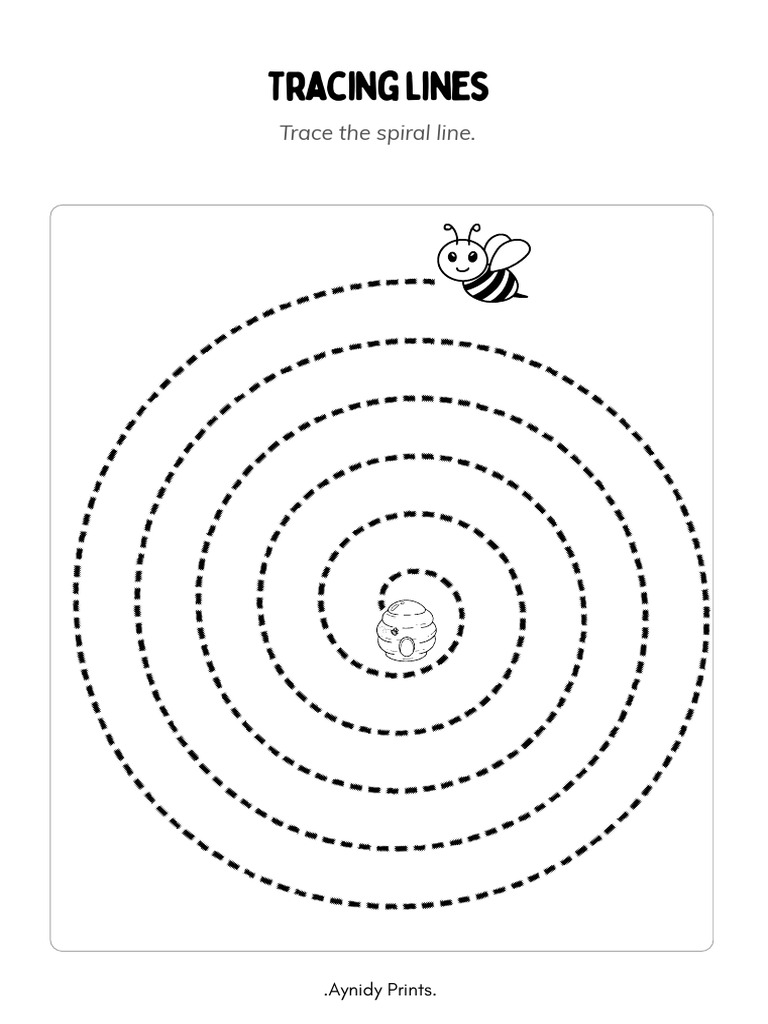 Worsheet - Tracing 5 | PDF