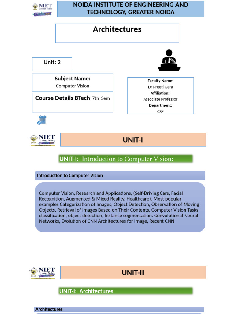 Computer Vision Unit 2 Updated | PDF | Image Segmentation | Computer Vision