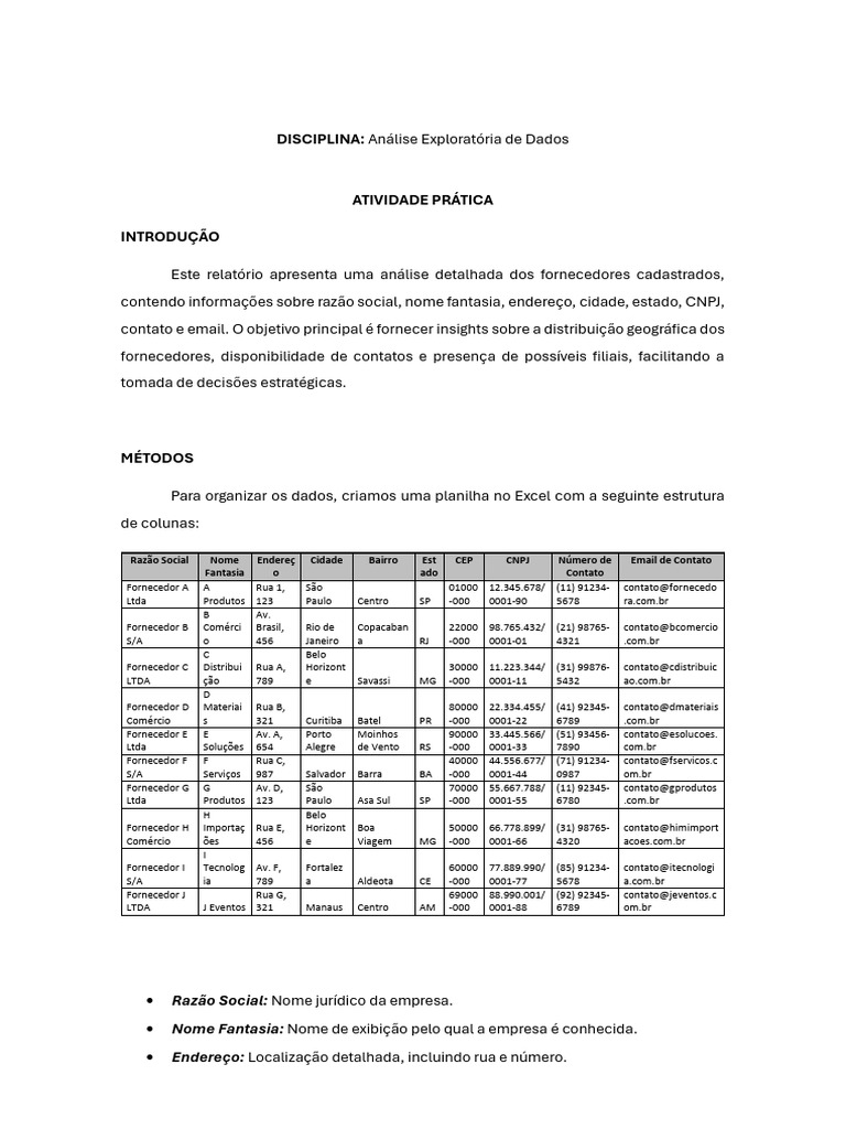 Resolucao Analise Exploratoria Dados 2025 Anhanguera | PDF