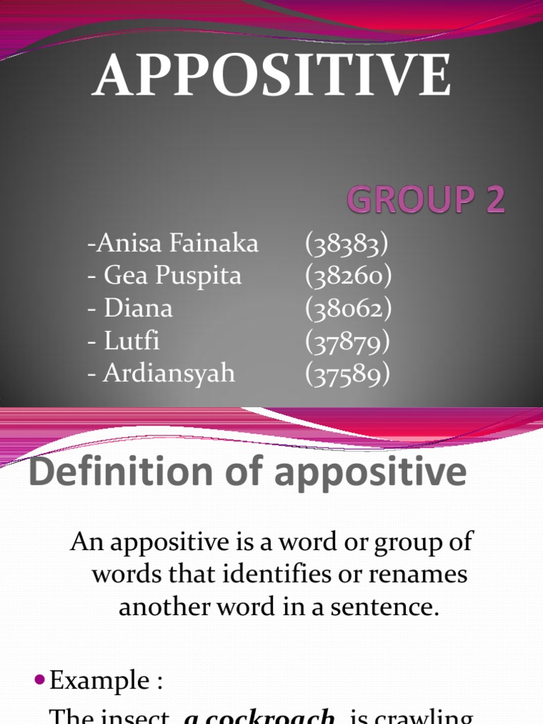 Appositive | PDF | Rules | Semiotics