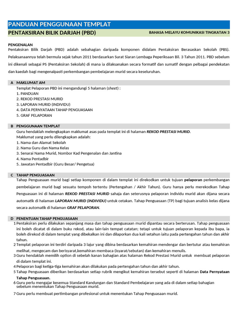 Kssmpk - Bmk Tingkatan 3 Noraini | PDF