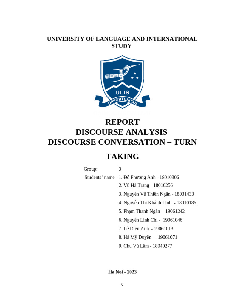 Report Group 3 Turn Taking | PDF | Nonverbal Communication | Human ...