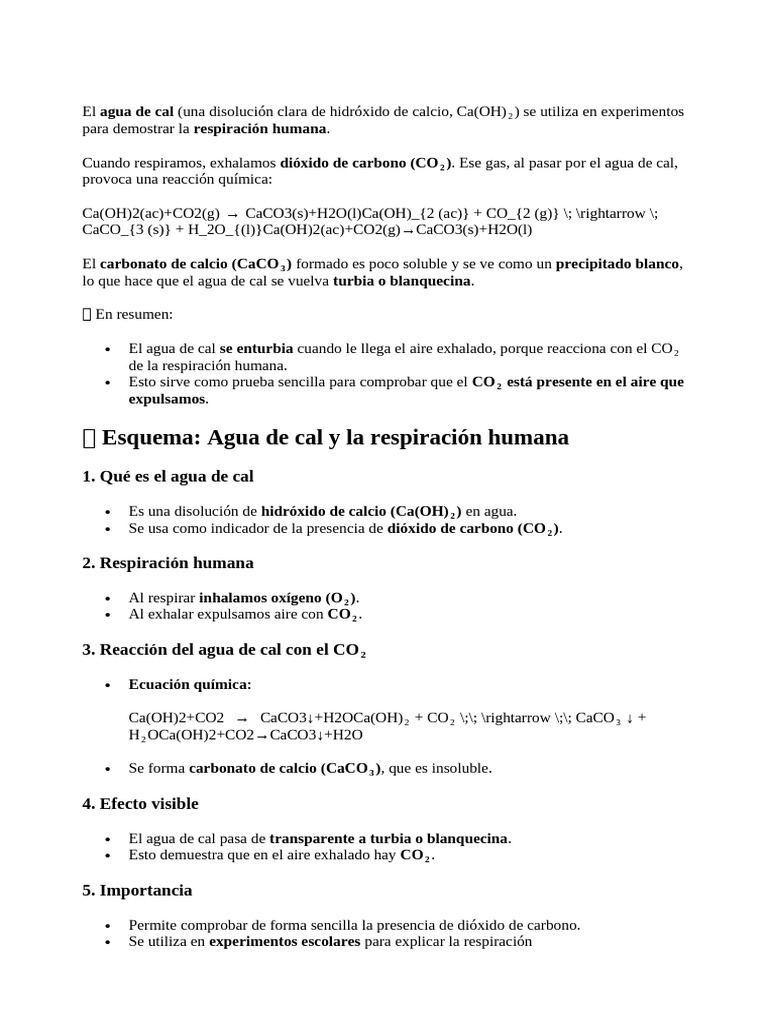 El Agua de Cal | PDF