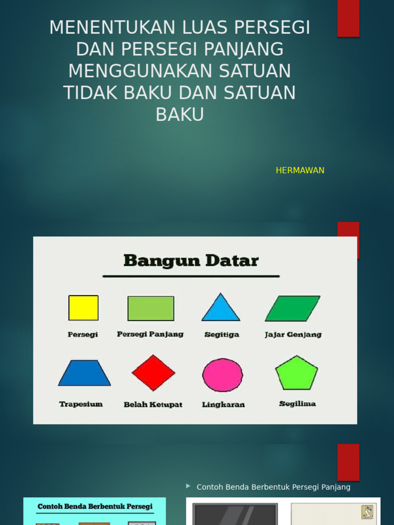 Menentukan Luas Persegi Dan Persegi Panjang Menggunakan Satuan | PDF