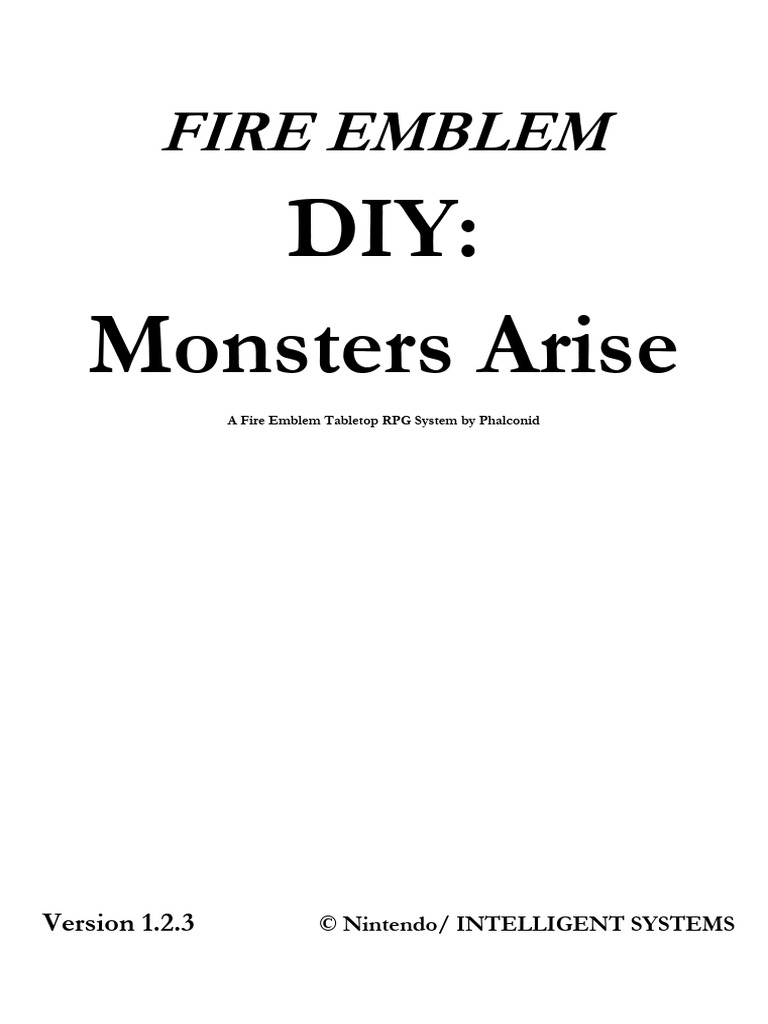 FE DIY v1.2.3 Monsters Arise Supplement | PDF | Armour