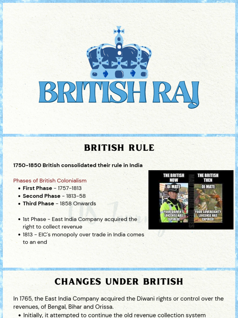 Phases of British Rule in India | PDF