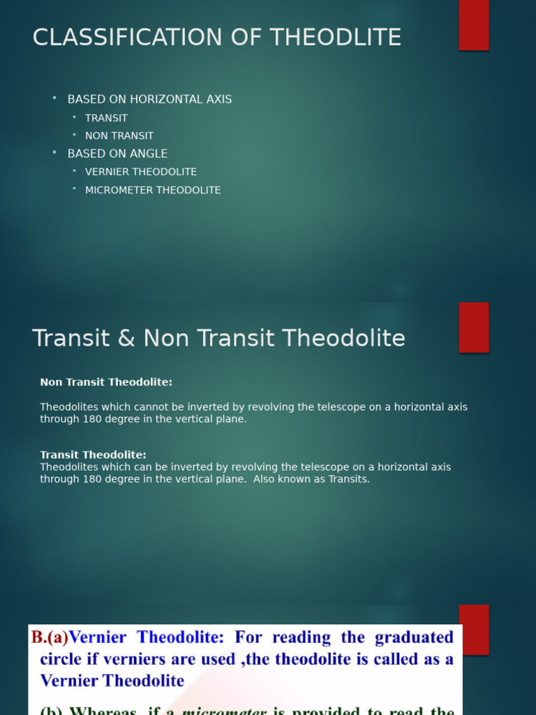 L4 Theodolite 1 | PDF