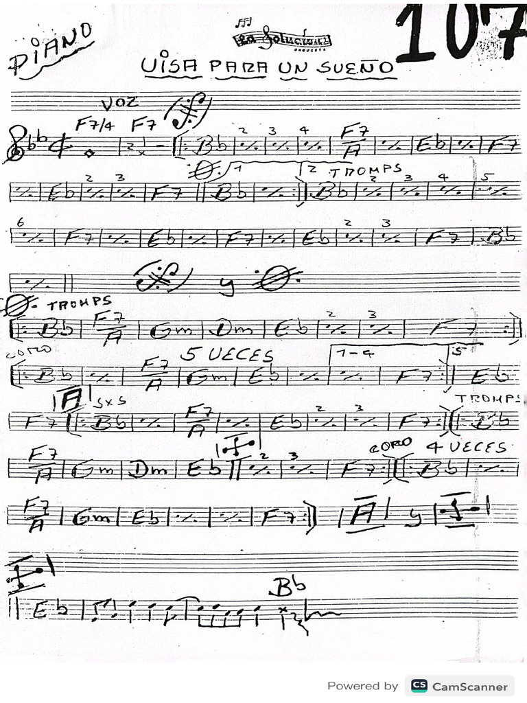 VISA PARA UN SUEÑO - Piano | PDF