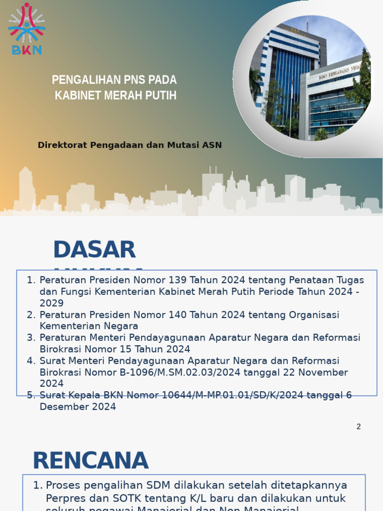 Pengalihan Kabinet Merah Putih - KemenHaji | PDF