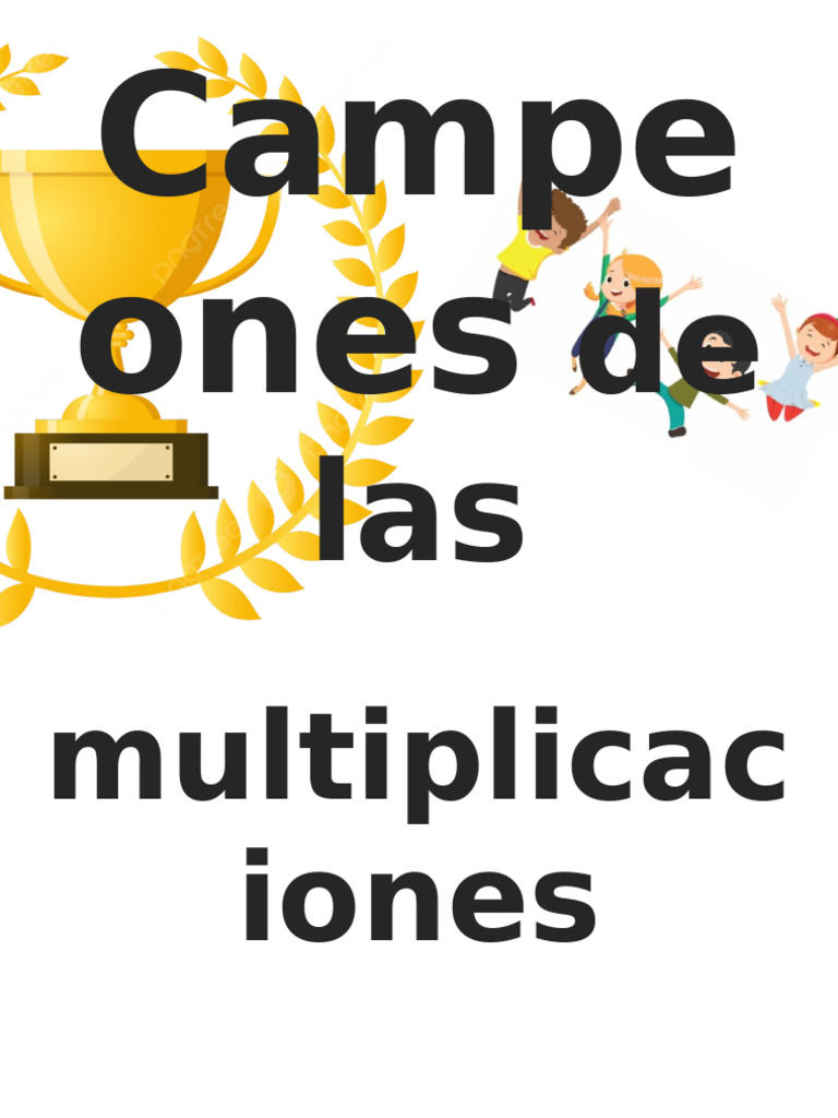 Campeones de Las Multiplicaciones | PDF
