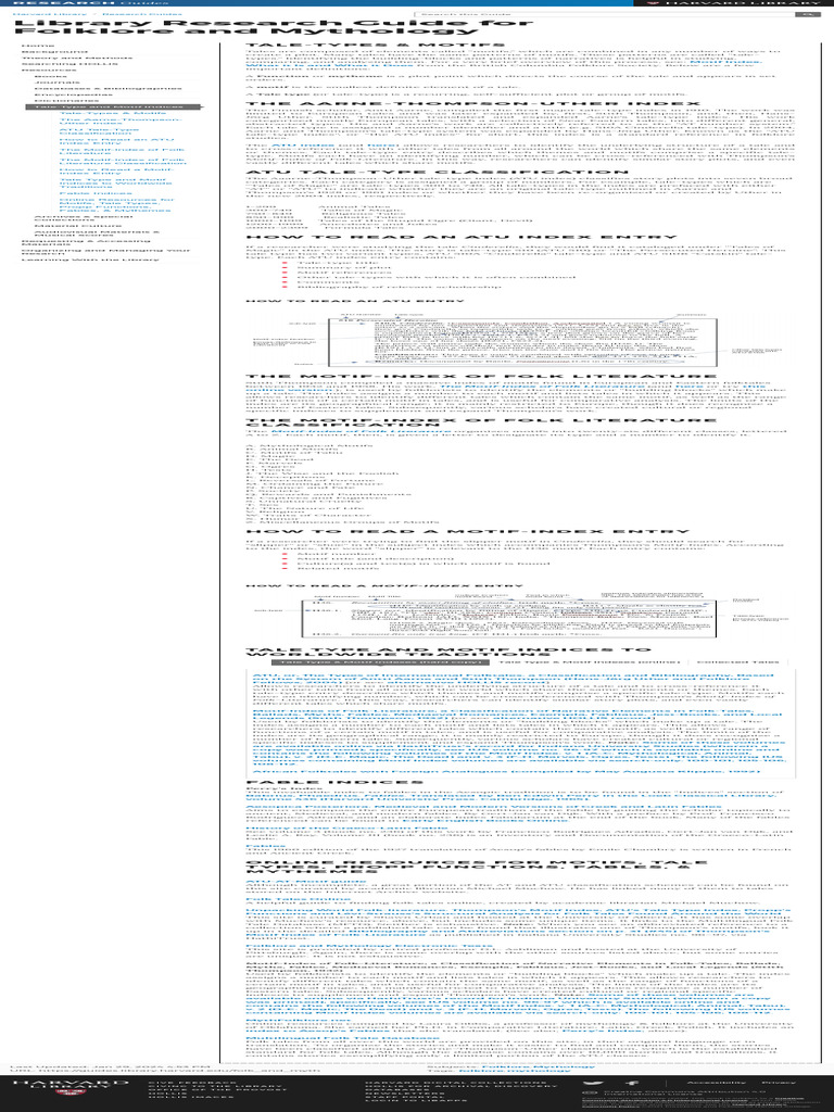 Tale Type and Motif Indices | PDF | Traditional Stories | Folklore