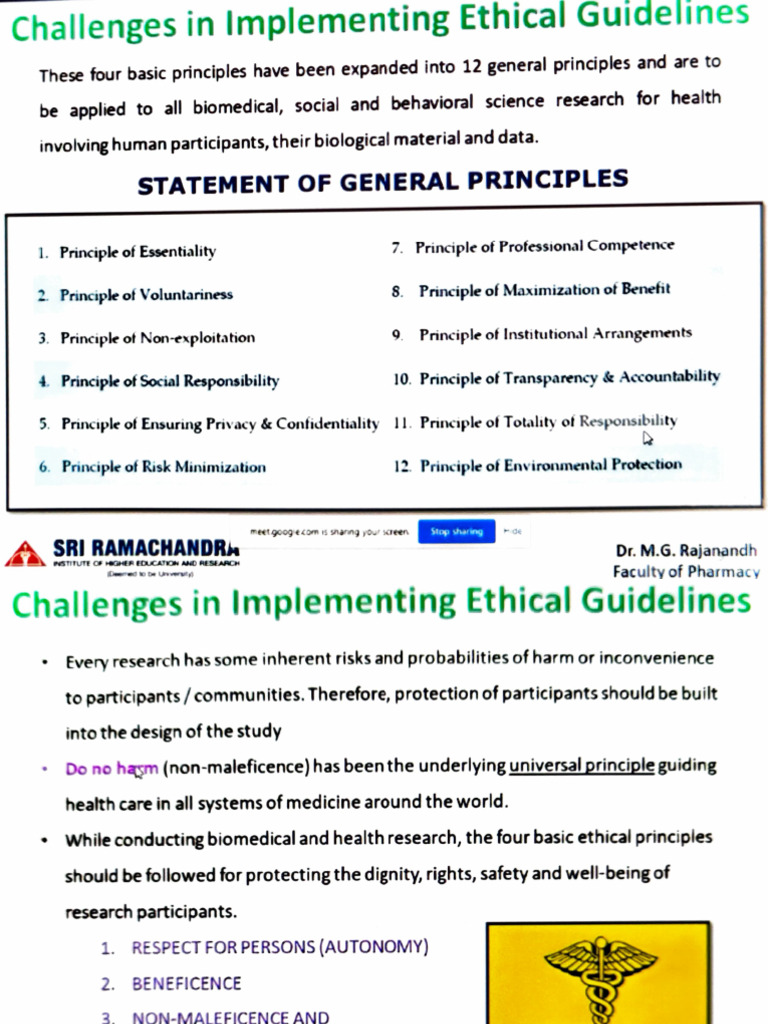 Ethical Guidelines Implementation Challenges | PDF | Medicine | Health Care