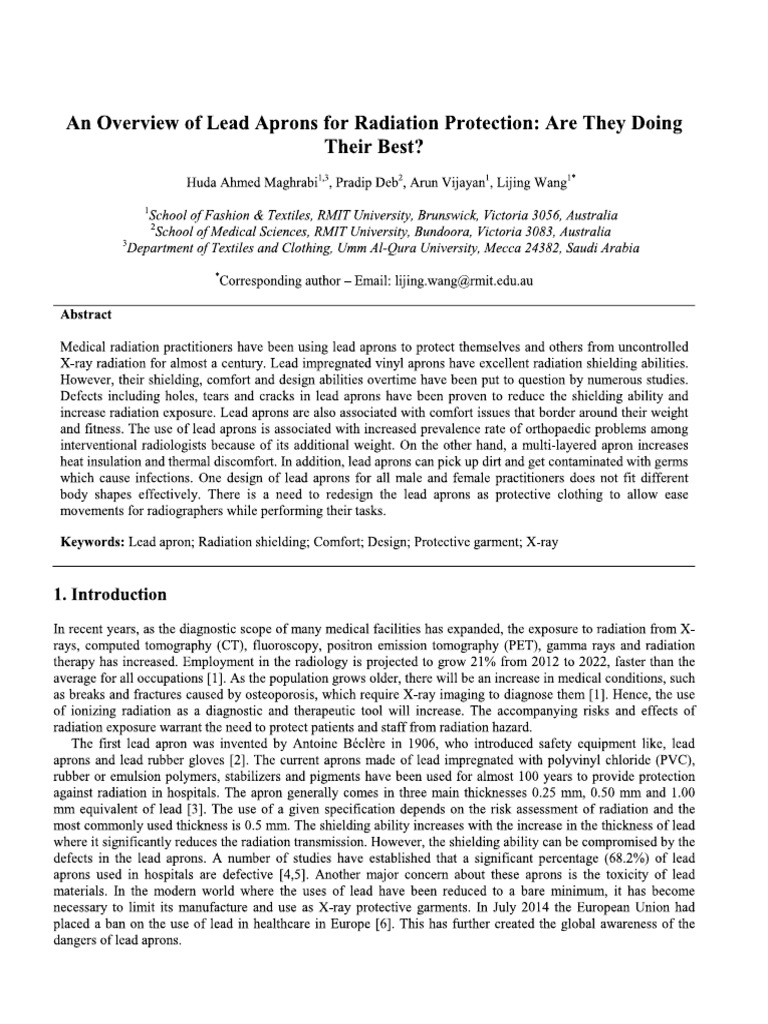 Lead Apron | PDF
