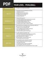 Beginner Pickleball Lesson Plan | PDF | Sports