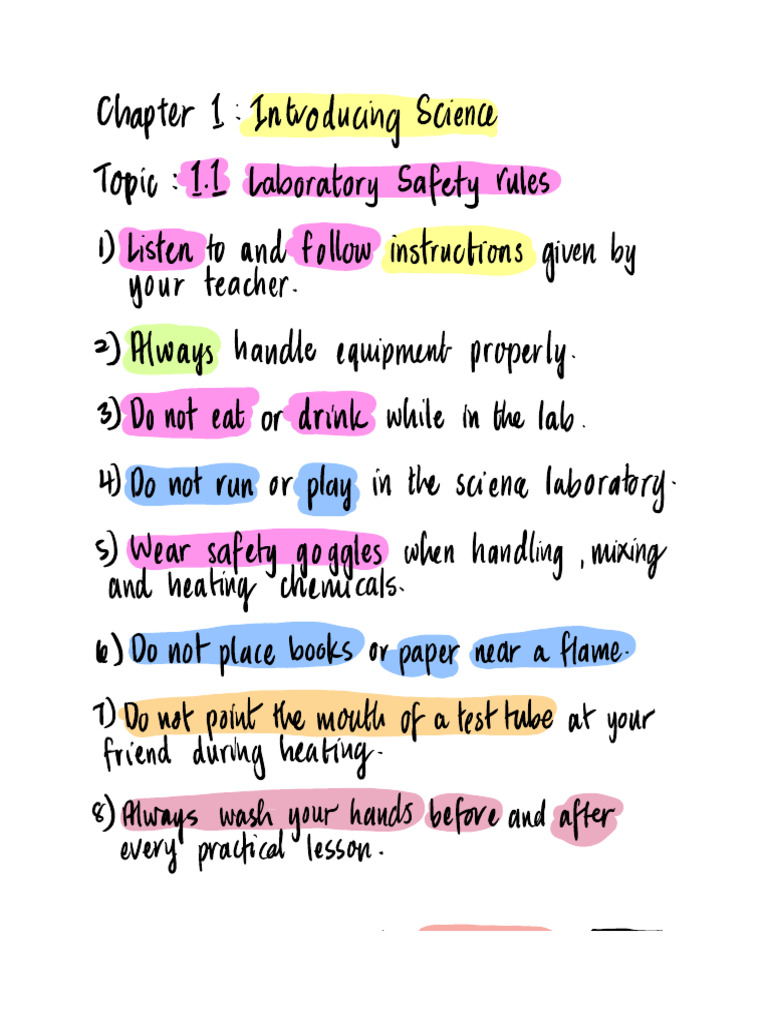 Lab Safety and Hazard Symbols | PDF