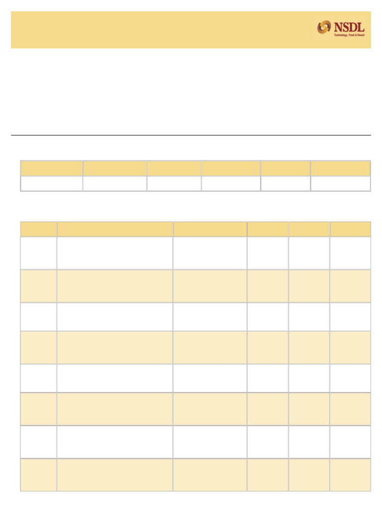 NSDL Payments Bank Account Statement | PDF | Fee | Banks