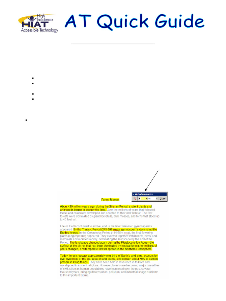 Word Summarizing | PDF