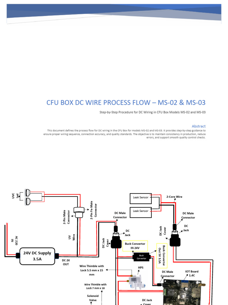 Cfu Box DC Wire Process Flow - Ms-02 & Ms-03 | PDF | Electrical ...