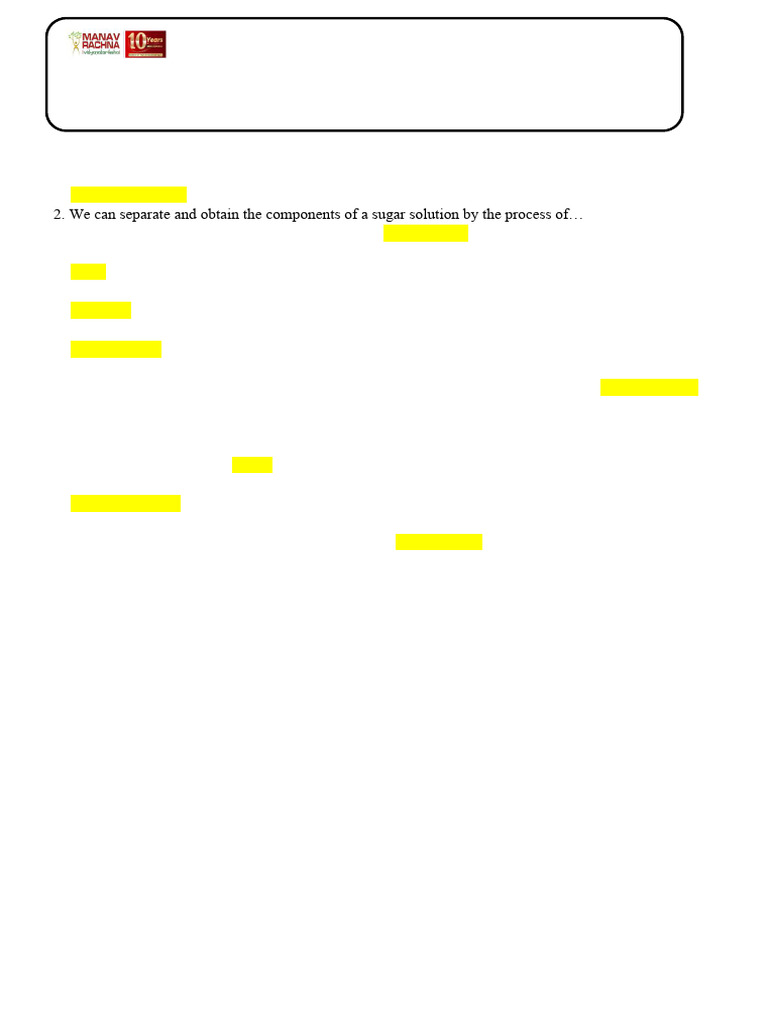 G6 Separation QR Code Wsheet - Akey | PDF | Mixture | Water