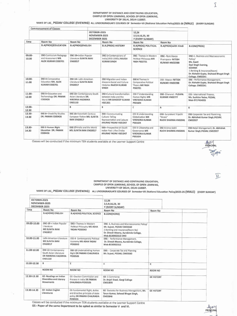 Boys Seventh Sem | PDF