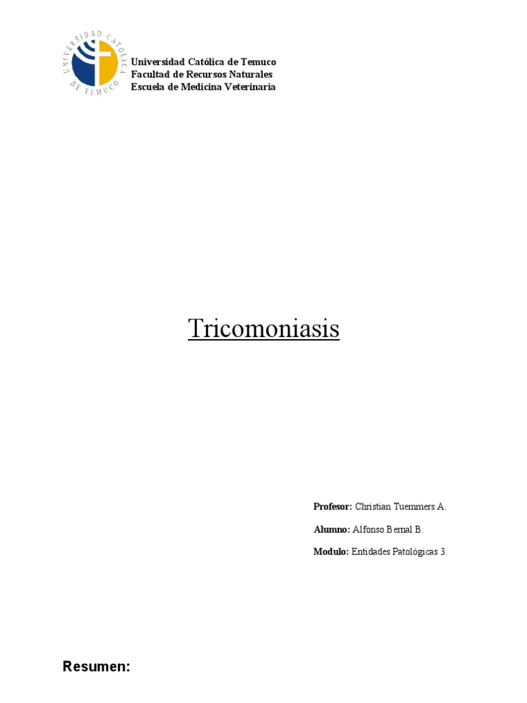 Tricomoniasis Pdf Vacas Patología
