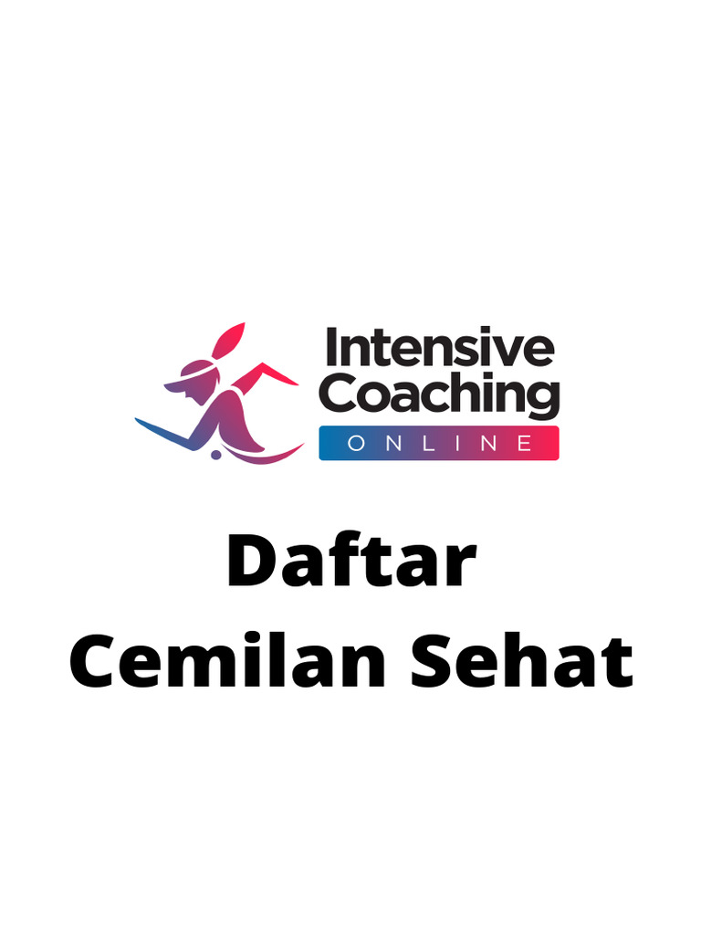 Daftar Cemilan Sehat | PDF