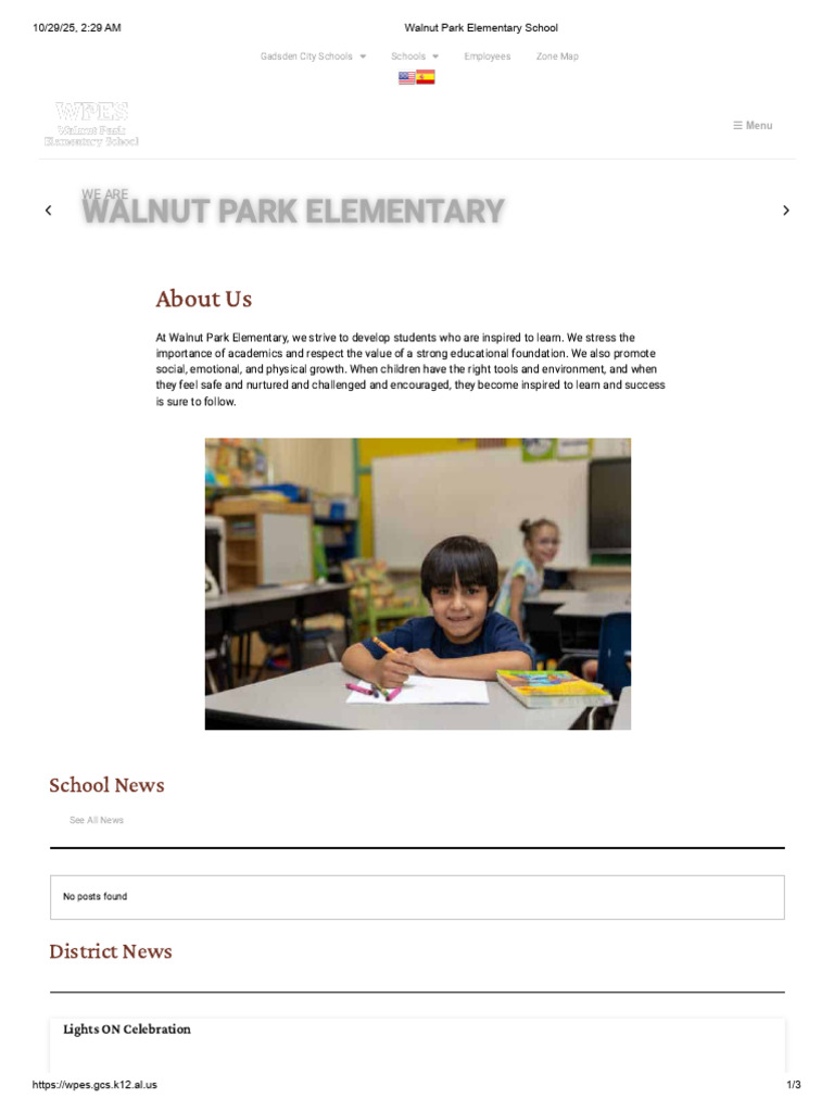 Walnut Park Elementary School | PDF