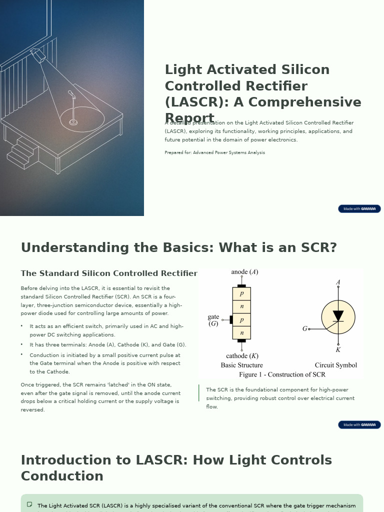 LASCR: Light-Activated Power Control | PDF | Rectifier | Electricity