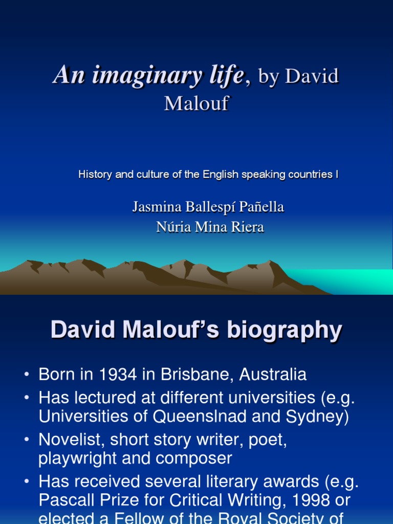 An Imaginary Life, by David Malouf | PDF | Ovid
