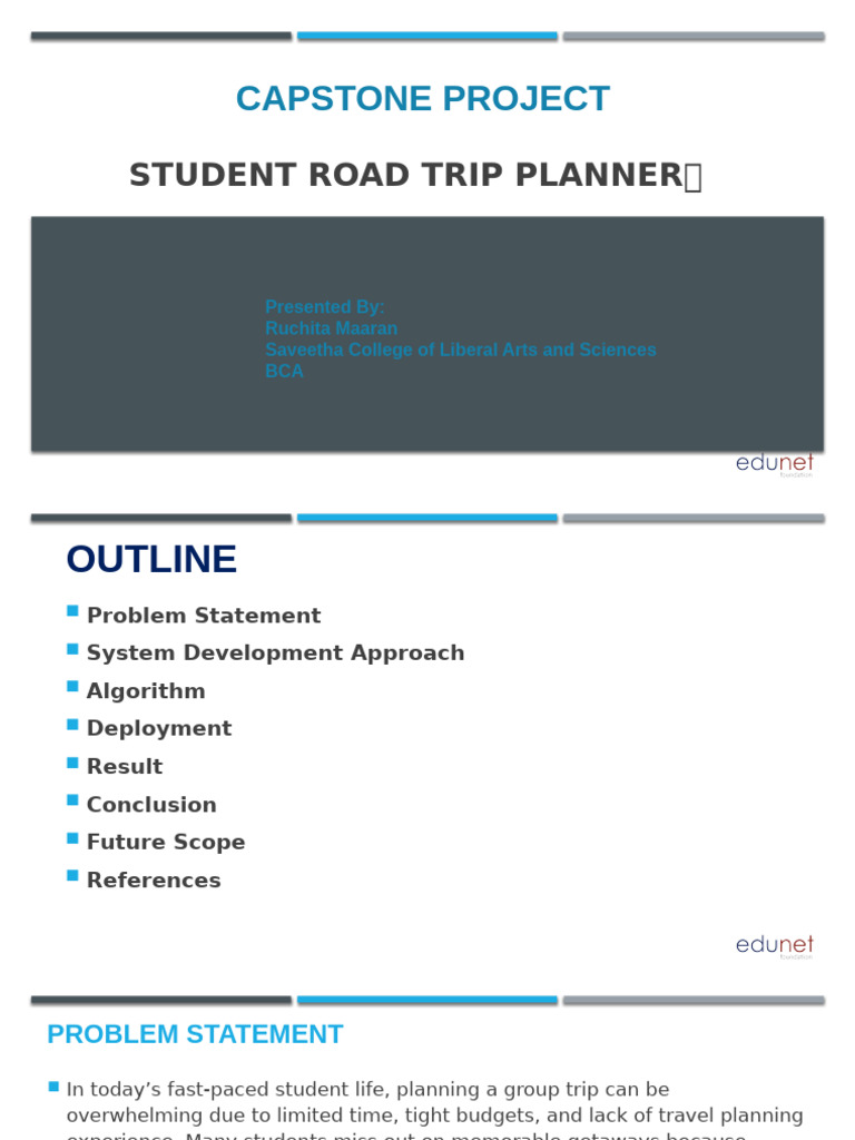 Student Road Trip Planner | PDF | User Interface | Computing
