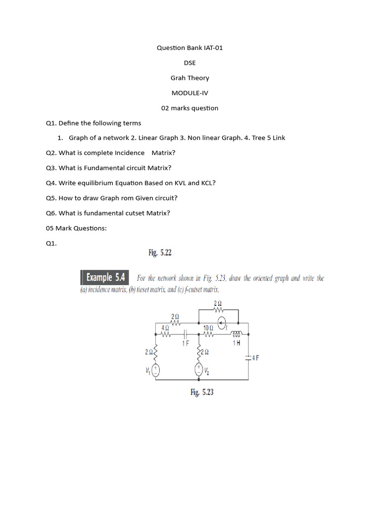 Question Bank IAT-01 | PDF