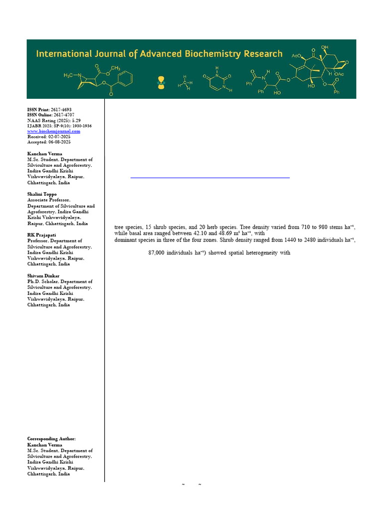Plant Diversity and Vegetation Composition of The Chilphi Range ...