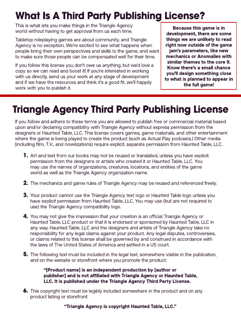 Third Party Publishing License | PDF