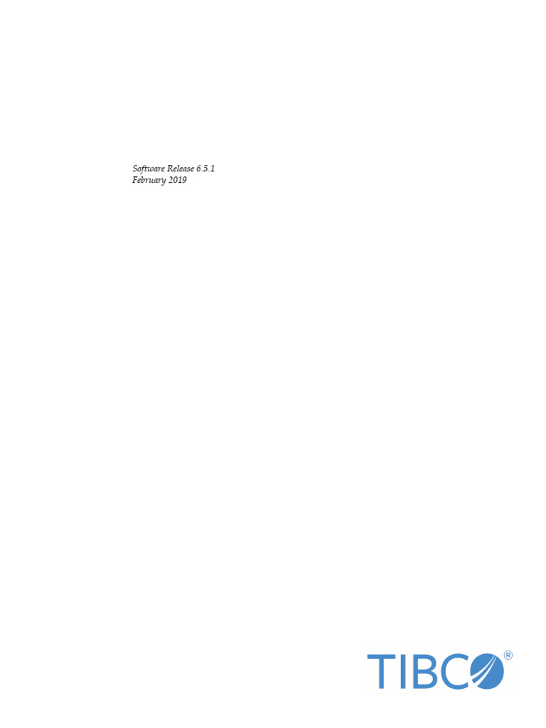TIBCO ActiveMatrix BW 6.5.1 Documentation | PDF | Software Development ...