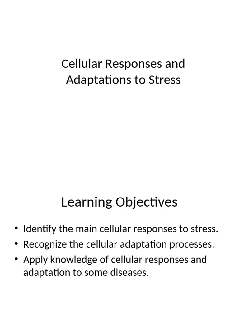 Cellular Response and Adaptation | PDF | Epithelium | Atrophy