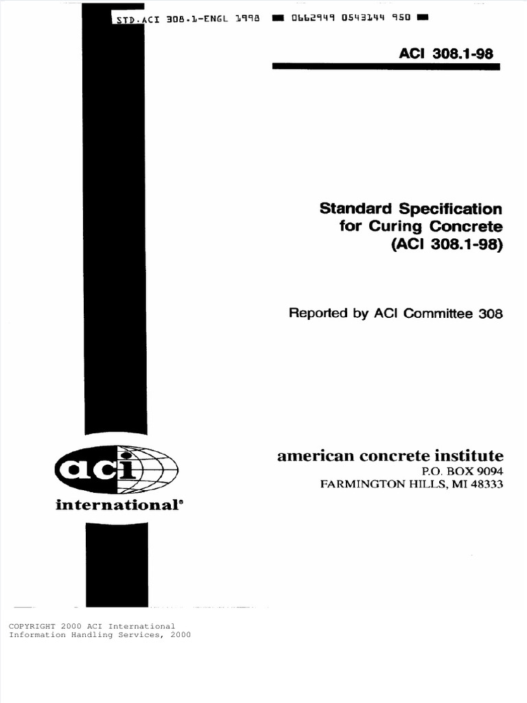 ACI About Concrete Curing | PDF