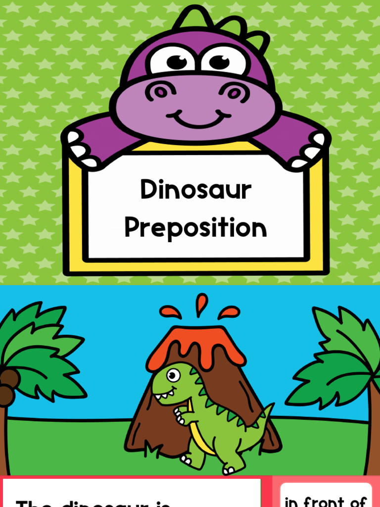 Dinosaur Preposition | PDF