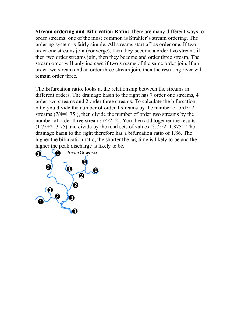 Stream Ordering and Bifurcation Ratio Explained | PDF | Language Arts ...