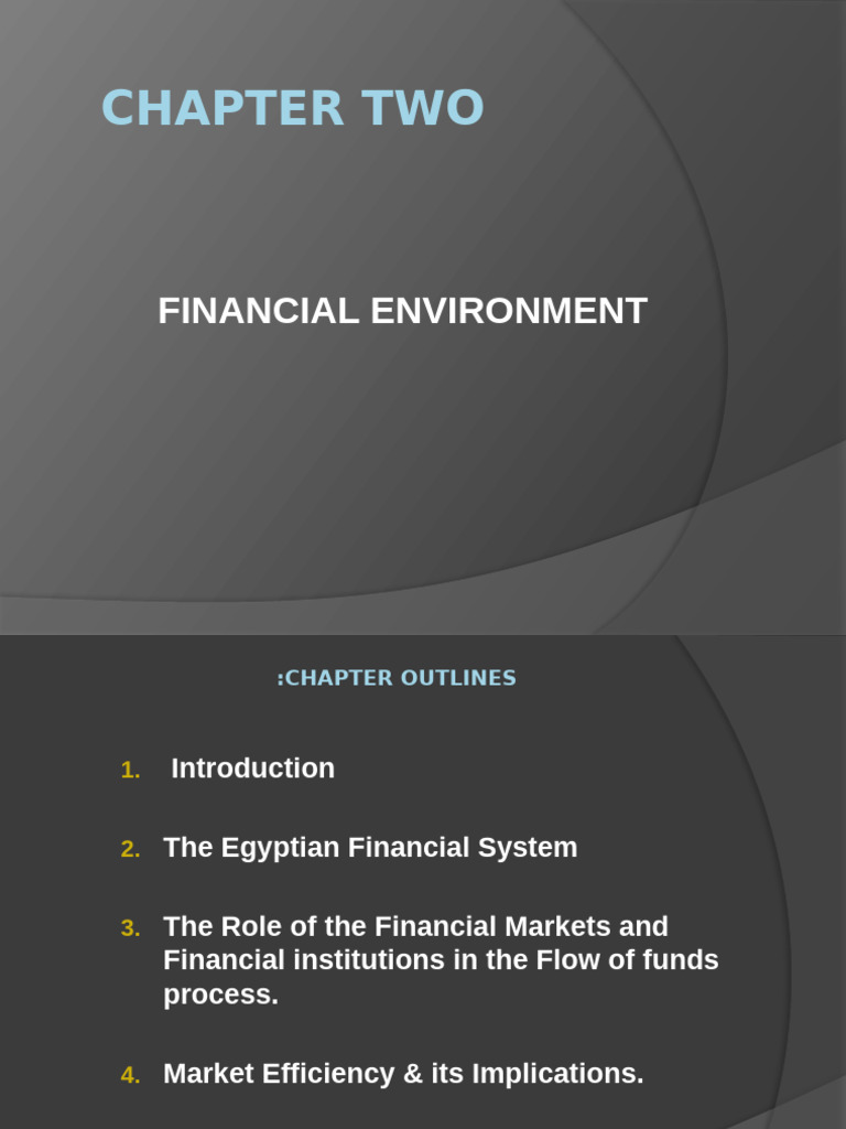 Financial Environment | PDF | Securities (Finance) | Financial Markets