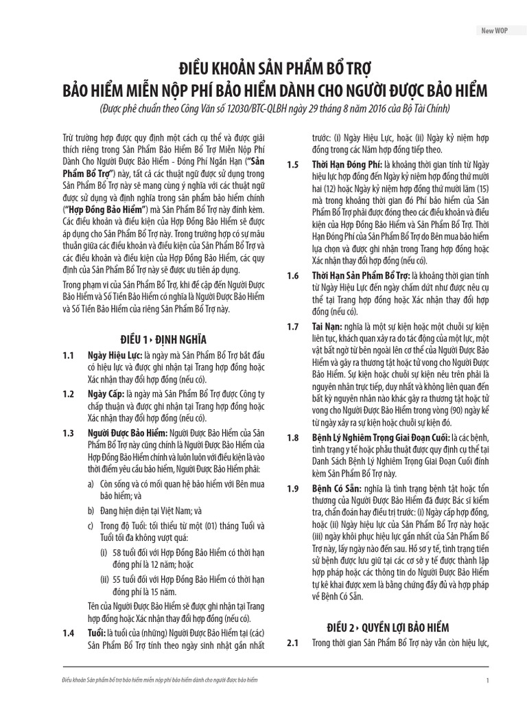 DK WOP Dong Phi Ngan Han | PDF