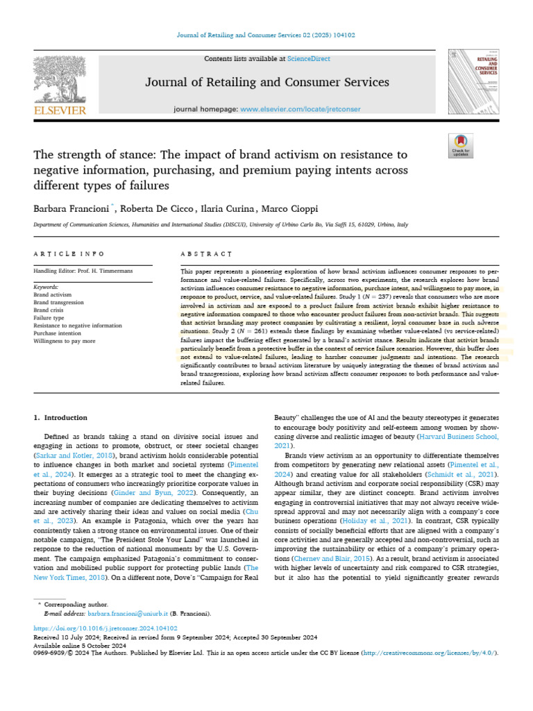 Brand Activism's Impact on Consumer Trust | PDF | Corporate Social ...